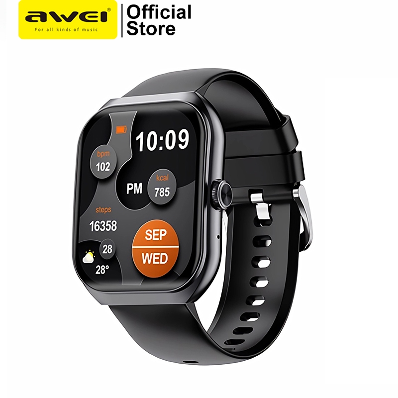 Awei H46 Smart Watch Original AMOLED Screen Fitness Tracker Bluetooth ...