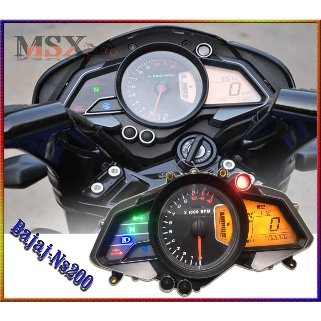 MSXmoto Motorcycle Meter For PULSAR 200 NS Bajaj Ns200 Bajaj 200NC ...