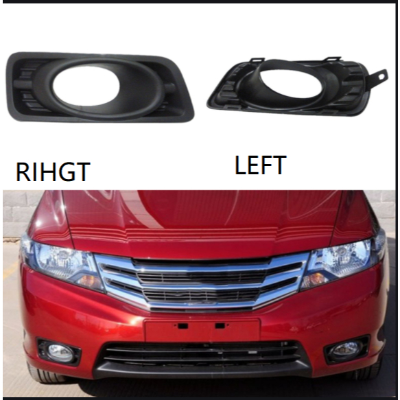Front Bumper Fog lamp light Cover Hood Garnish For HONDA CITY TM0 2012 ...