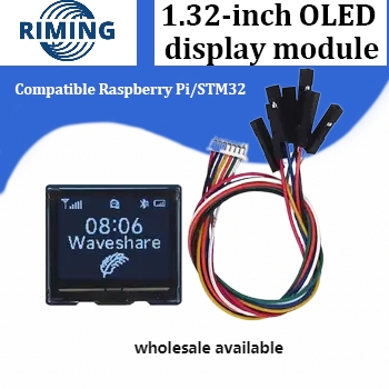 Compatible Raspberry Pi/STM32 1.32-inch OLED display module SSD1327 chip SPI/I2C communication ...