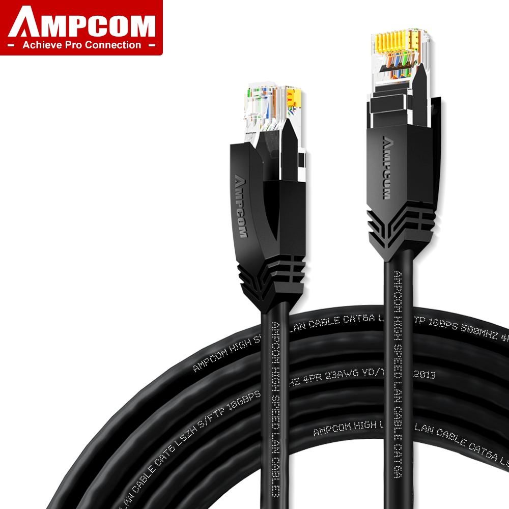 AMPCOM CAT6A UTP/STP Network Cable for Ultra-Fast Network Performance ...