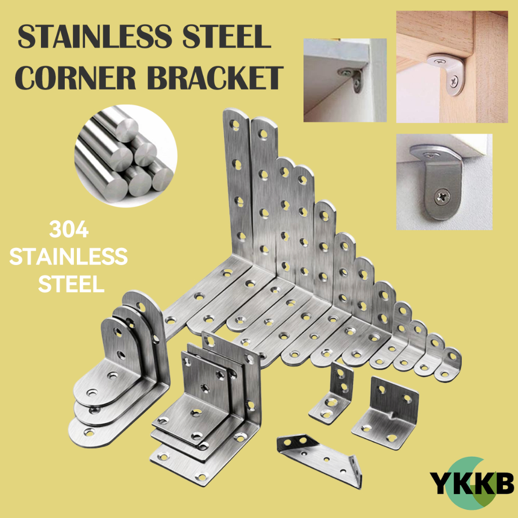 High Quality Metal L-shaped Corner Support Bracket Yellow Zinc Corner ...