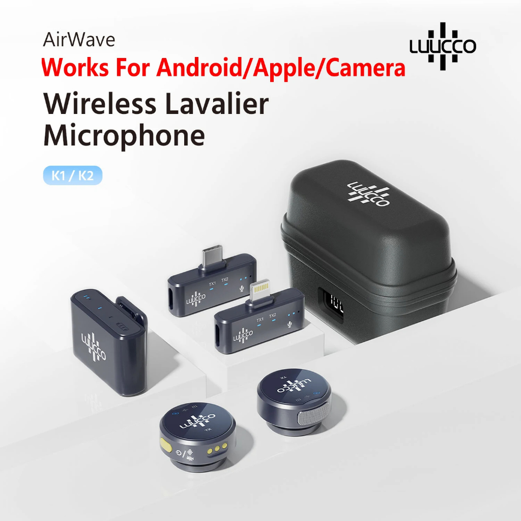 Luucco AirWave Wireless Lavalier Microphone Magnetic Design for iPhone ...