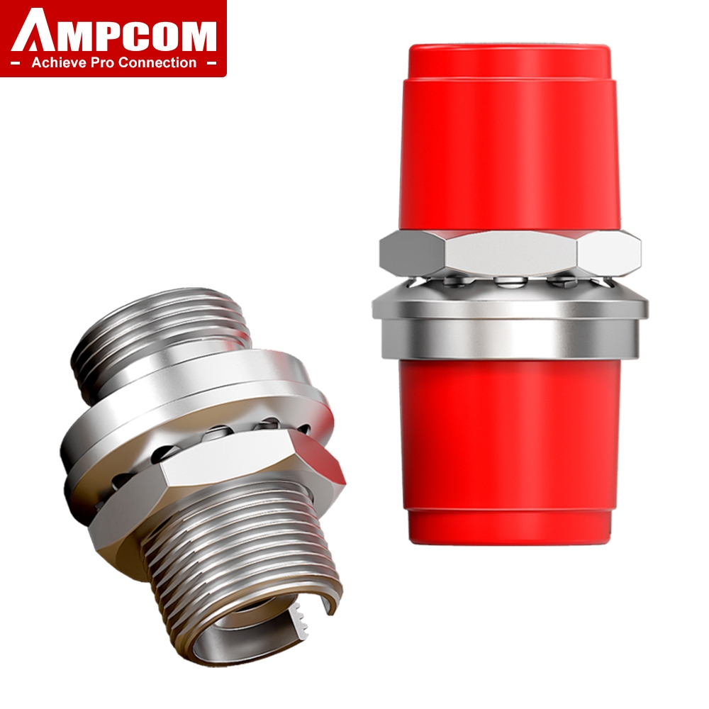 AMPCOM Fiber Adapter FC-FC Single-mode UPC Full Flange Small D-Type ...
