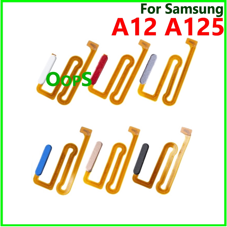 Fingerprint Sensor Flex For Samsung A12 A125 Home Menu Button Power On ...