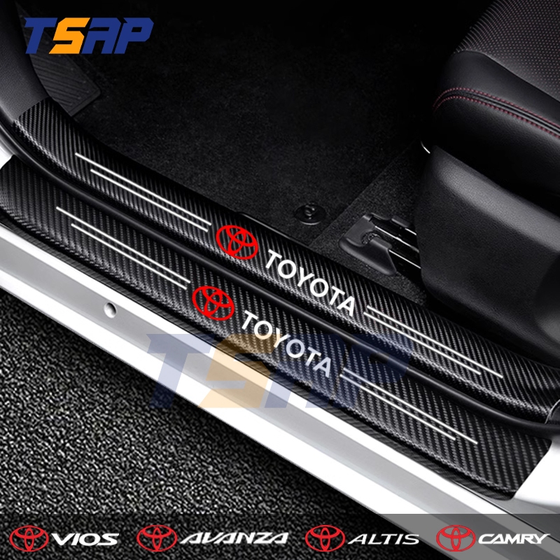 9Pcs/set Toyota Car Door Sill Strip Side Step Anti Scratch Protector ...