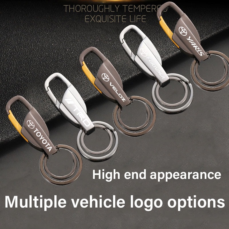 Toyota stainless steel keychain keychain pendant carving exclusive car ...