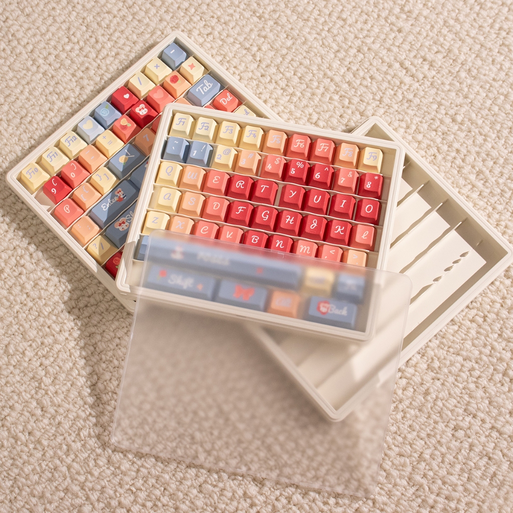 Black/White Keycap Storage Box Mechanical Keyboard Keycap Collection ...