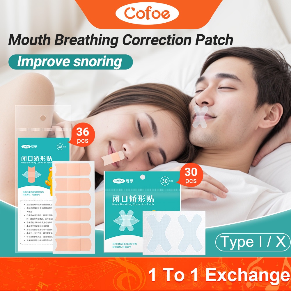 Cofoe Anti-Snoring Patch Sticker Mouth Closure Respiratory Correction Lightweight Breathable ...