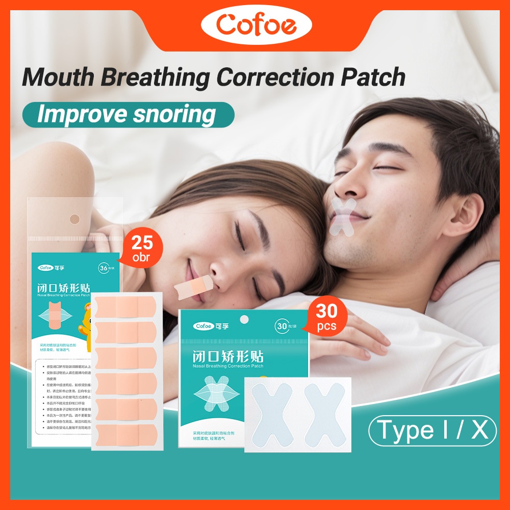 Cofoe Anti-Snoring Patch Sticker Mouth Closure Respiratory Correction ...