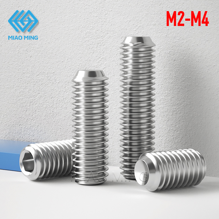 M2 M2.5 M3 M4 Bolt stainless steel 304 hex screw allen key grub skru ...