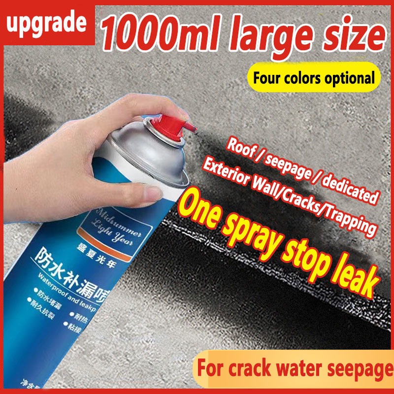 Waterproof Spray 1000ml Quick Seal Flexible Rubber Coating Applicable ...
