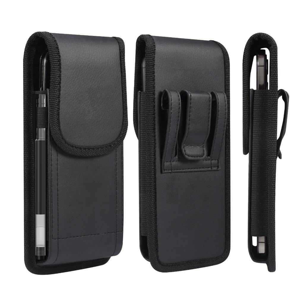 CellPhone Pouch Belt Clip Leather Phone Holster Men Belt Waterproof ...