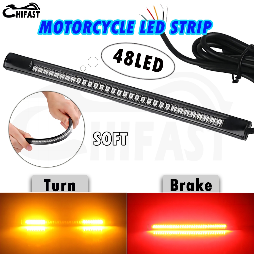 HIFAST 48 LED Patch Light Strip Brake Light Strip Turn Signal Flashing ...