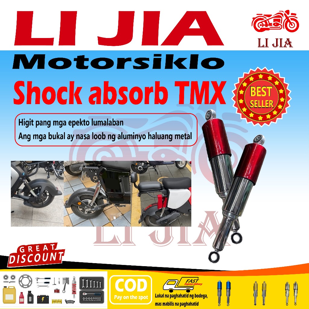 shock absorber 1 pair 320mm TMX Rear Suspension Shock Support Absorber ...