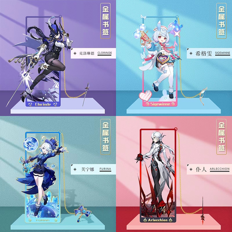 Genshin impact Metal bookmarks Varesa Furina nahida bookmarks | Shopee ...
