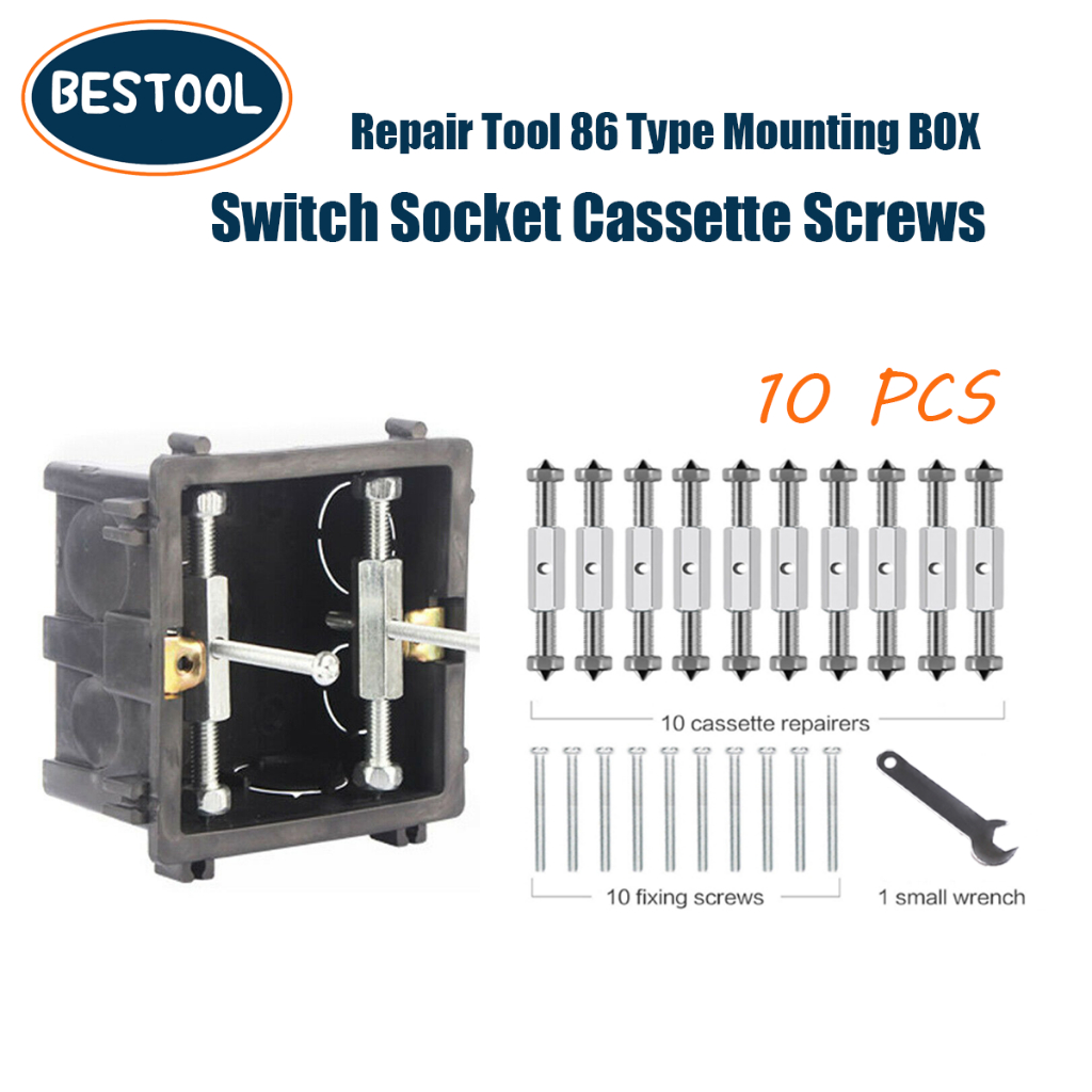 10PCS Switch Socket Cassette Screws Support Rod 86 Type Switch Box ...
