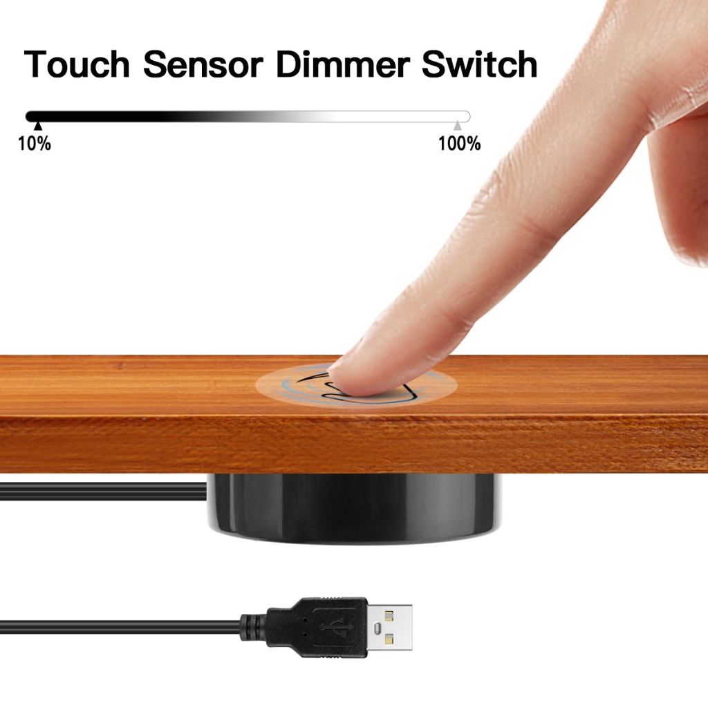 DC 5V USB LED Dimmer Touch Sensor Switch Penetrable 25mm Wood Glass ...