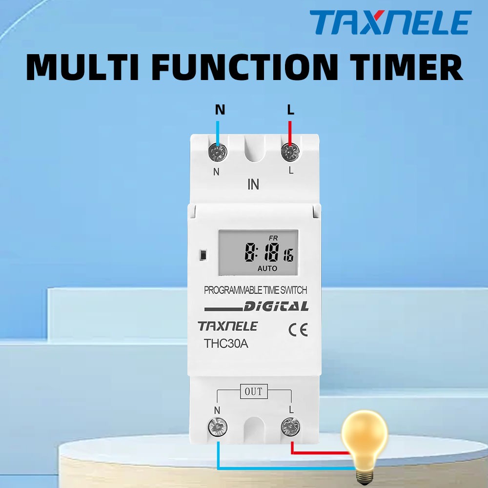 Din Rail Digital Weekly Timer 220v Input 7 Days Programmable 24hrs MINI ...