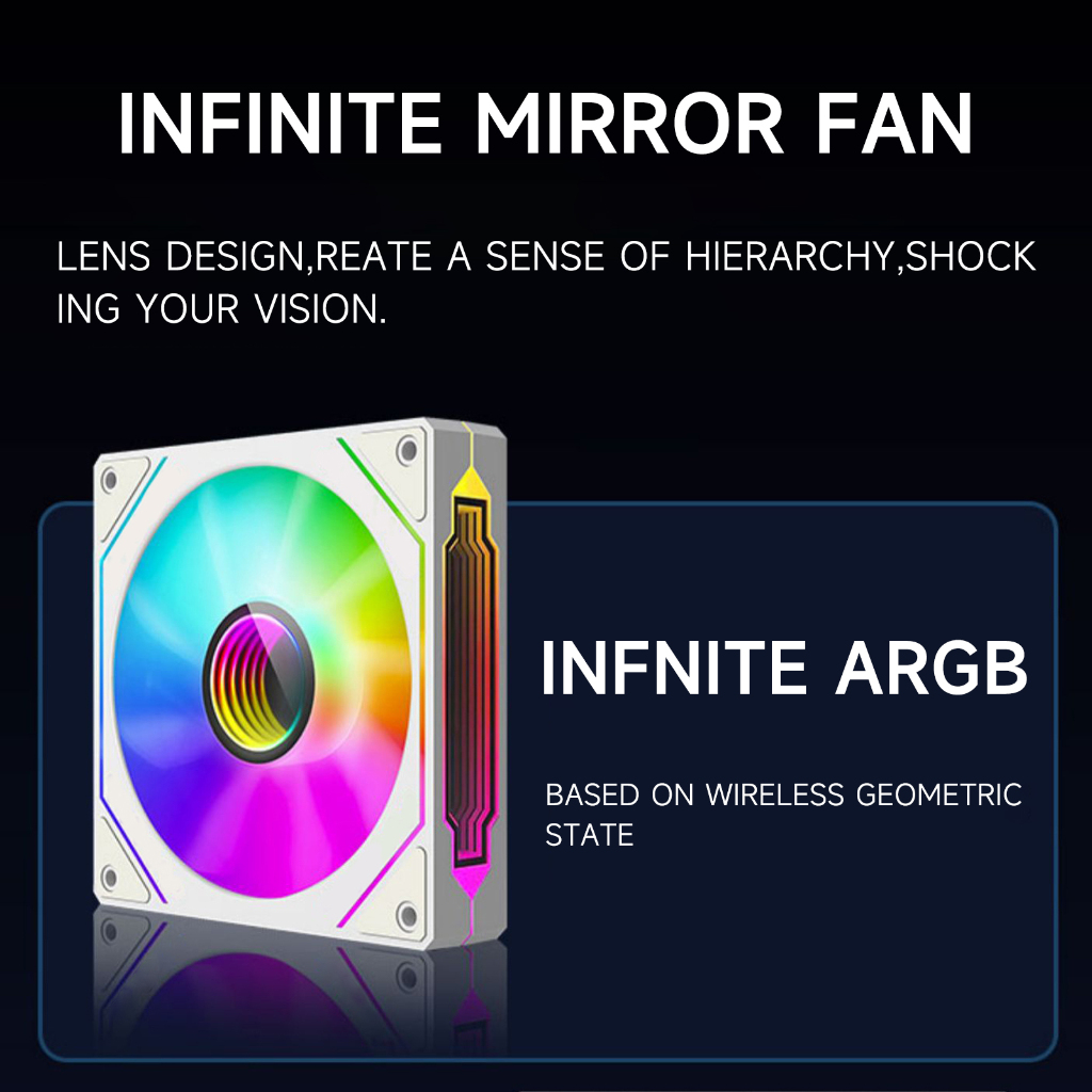 Jungle Leopard Prism GEN4 Pro RGB CPU Fan 6PIN 120mm Infinite Mirror ...