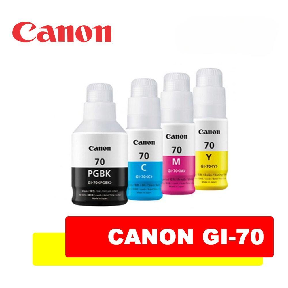 Canon GI-70 Ink Bottle (Black, Cyan, Magenta, Yellow) G5070, G6070 ...