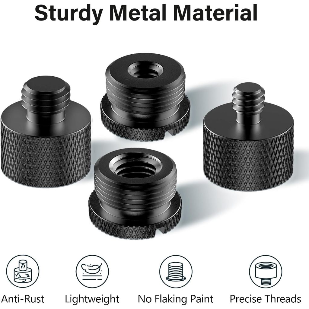 4 Pack Thread Adapters Mic Screw Adapters for PILSAMAS PPL35 Pro Low ...