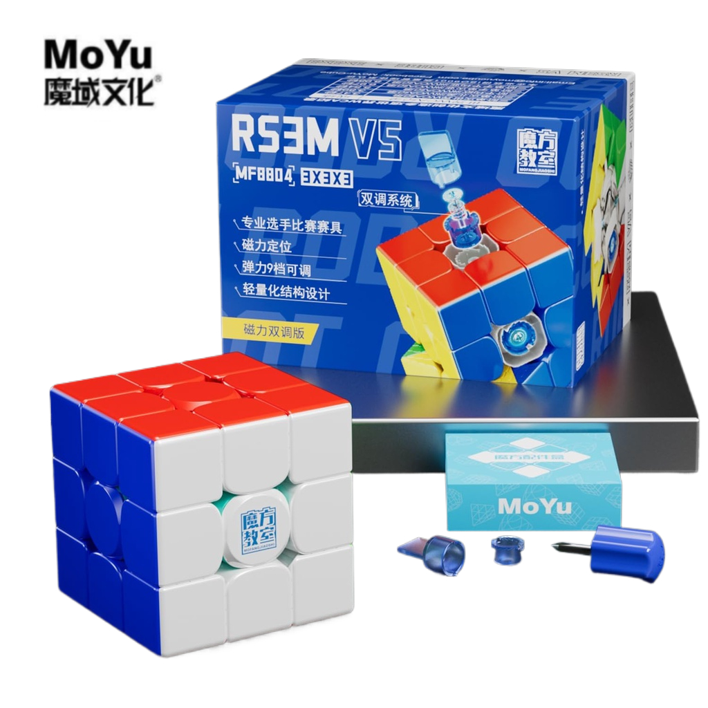 Moyu RS3M V5 2023 Magnetic Dual Adjustment 3x3 Speed Cube Stickerless ...