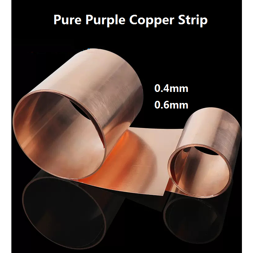 0.4mm 0.6mm Copper Strip Pure Copper Foil Red Copper Skin Grounding ...