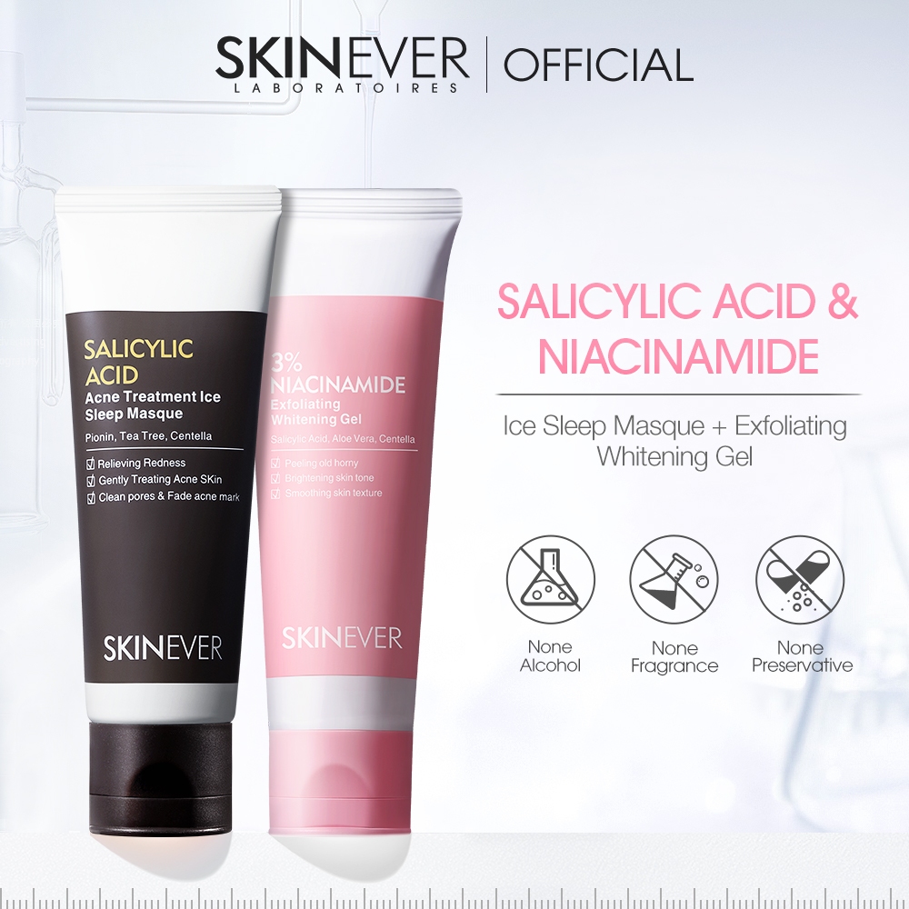 SKINEVER Salicylic Acid Acne Hydra Moist Sleep Mask Ice Sleep Masque ...