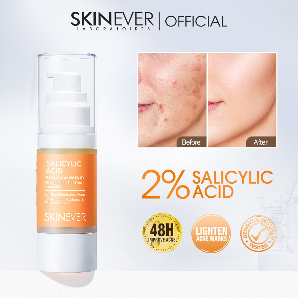 SKINEVER Salicylic Acid Anti-Acne Serum Oil Control Brightening ...