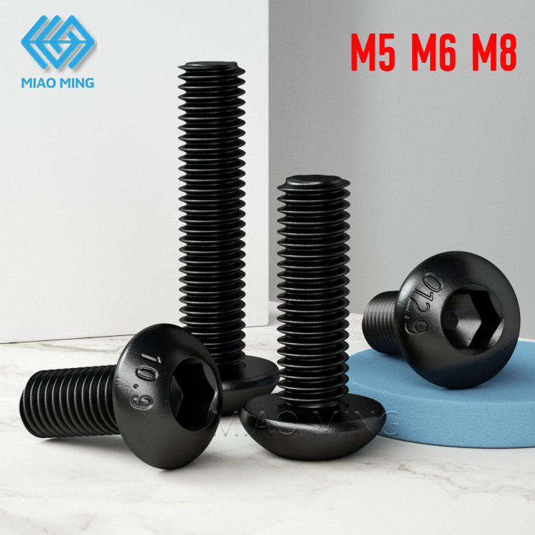 M5 M6 M8 Black Bolt and nut allen button alenkey screw stainless steel ...