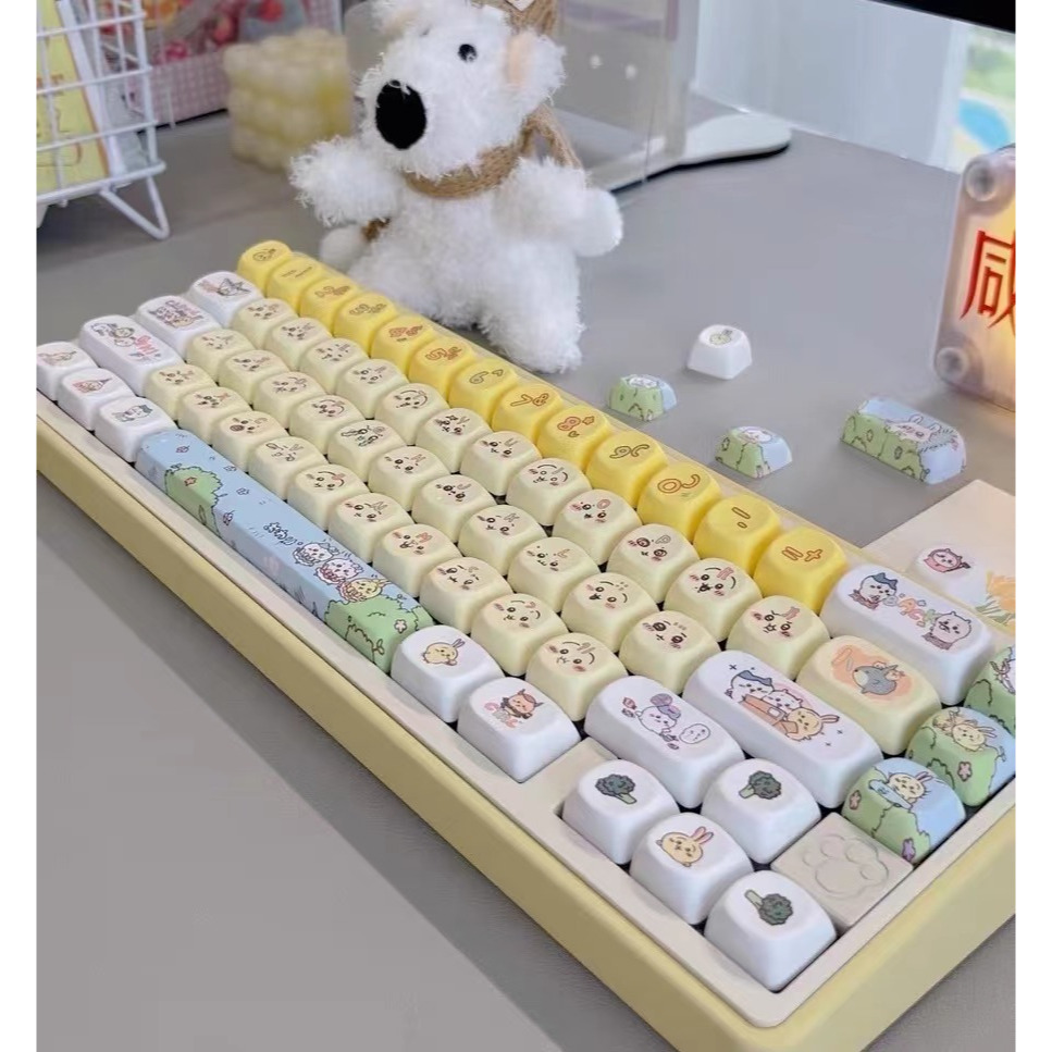 Happy Family Keycaps 148 Keys SOA Height PBT Material Keycap Thermal ...