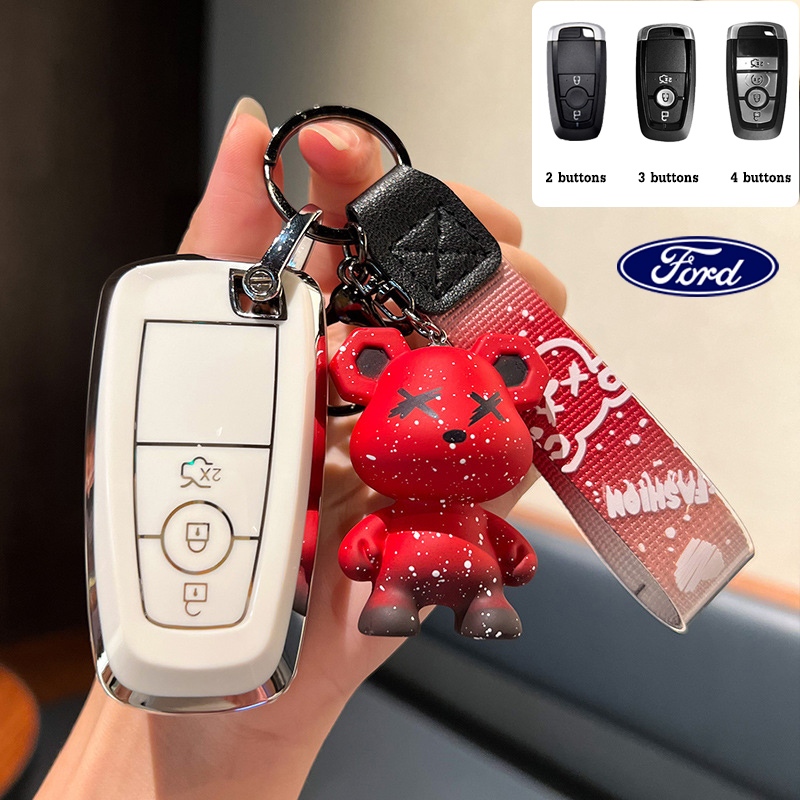 2/3/4 Buttons Remote Smart Car Key Chain Ring Cover Case Shell Protect ...