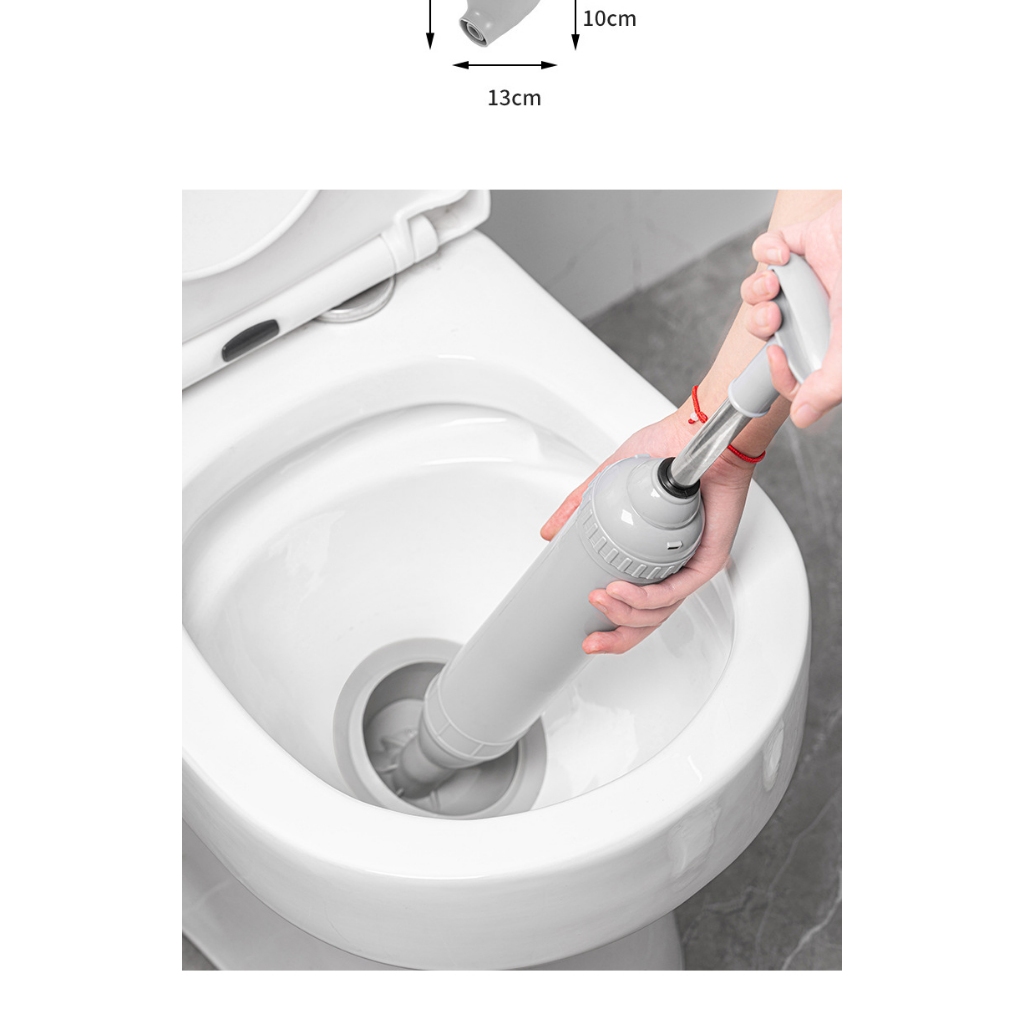 Sincecu Toilet Plunger High Pressure Toilet Cleaner Drain Declogger Air ...