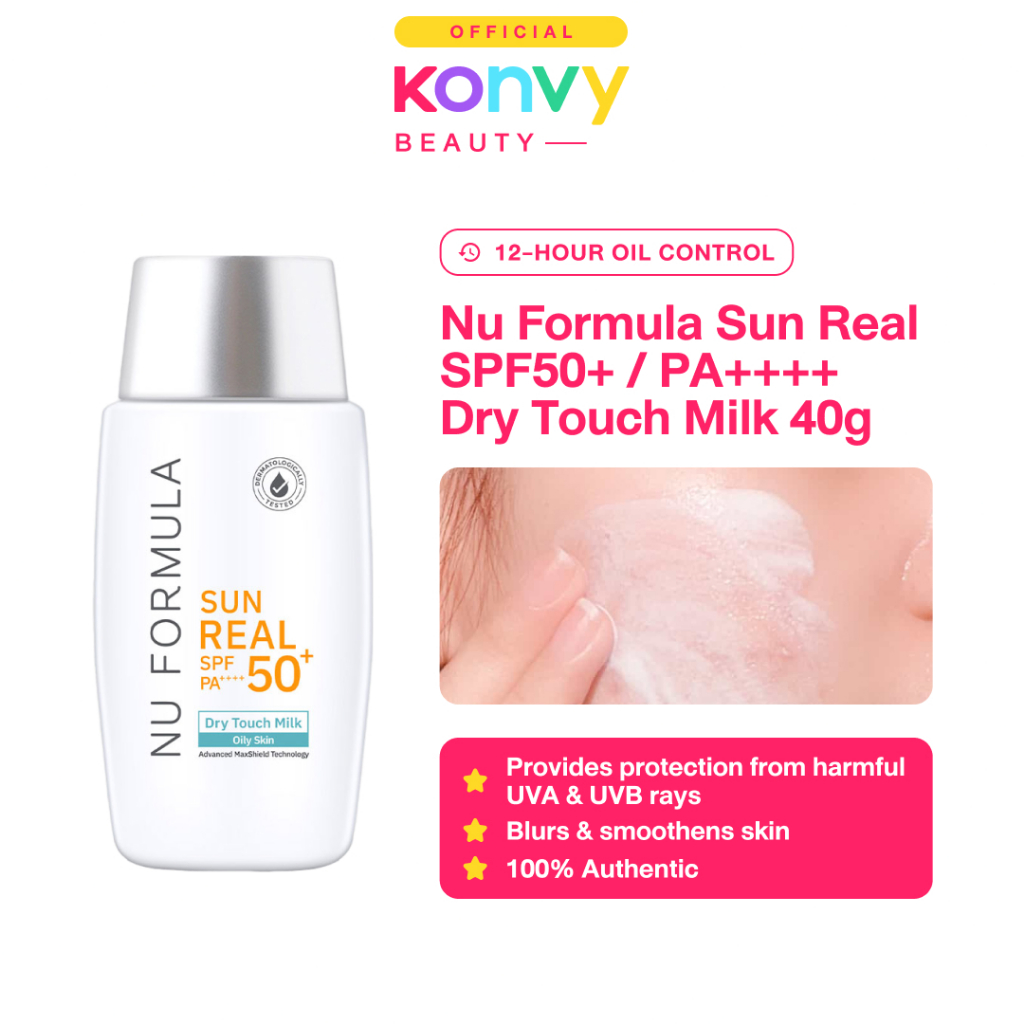 Nu Formula Sun Real SPF50+/PA++++ Dry Touch Milk 40g (Lightweight ...