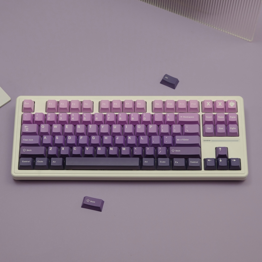 147 Keys Violets Red Beans Twilight Pink Gradient Keycaps Cherry ...
