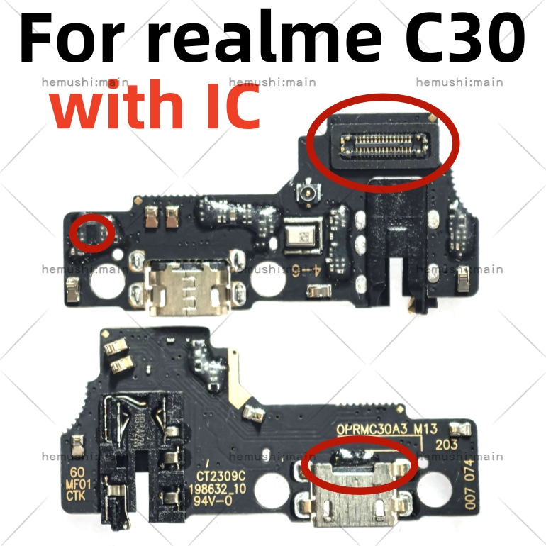 USB Charging charger port board For realme C30 Mainboard Flex USB Port ...