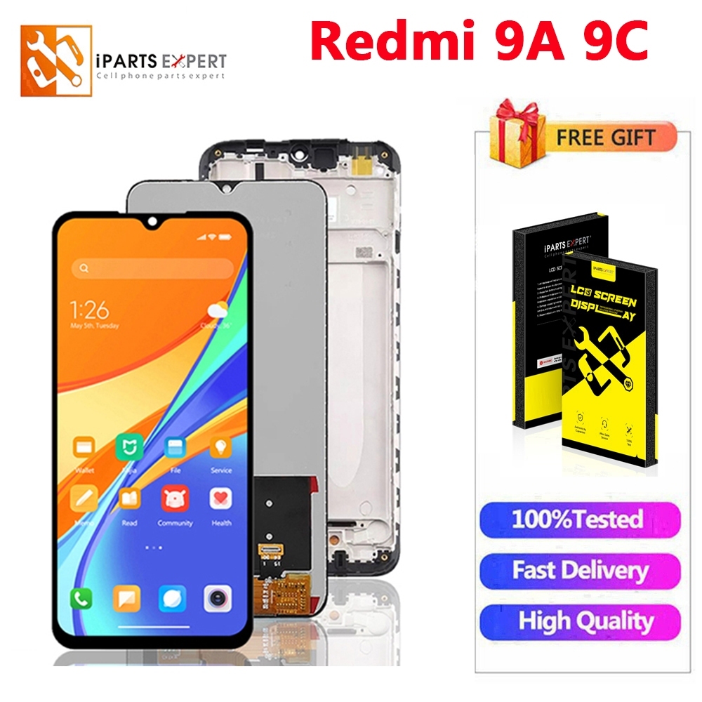 IPARTSEXPERT LCD For Xiaomi Redmi 9A 9C Display Touch Screen Digitizer Assembly Replacement For ...