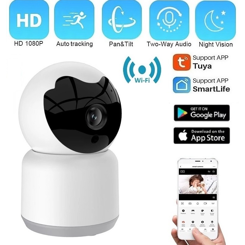 Tuya Smart 1080P HD CCTV WiFi IP Camera Security CCTV Camera Auto ...