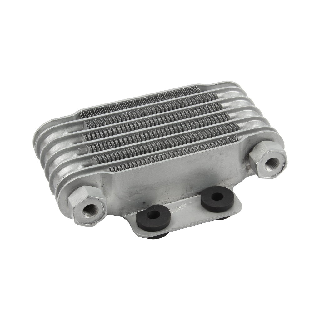 Universal Motorcycle Engine Oil Cooler 6 Row Cooling Radiator for 125CC ...