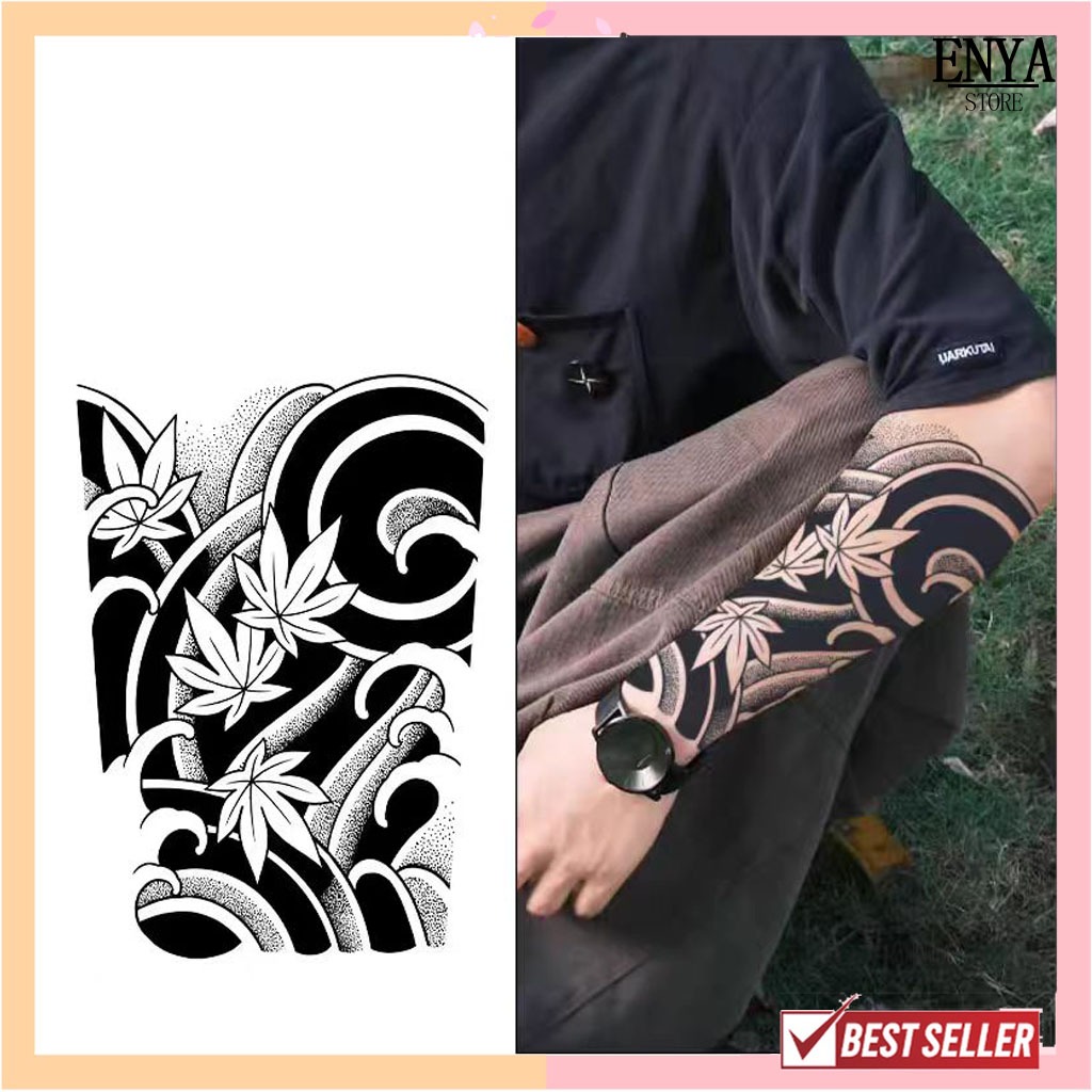 Semi-permanent herbal tattoo stickers for men waterproof and long ...