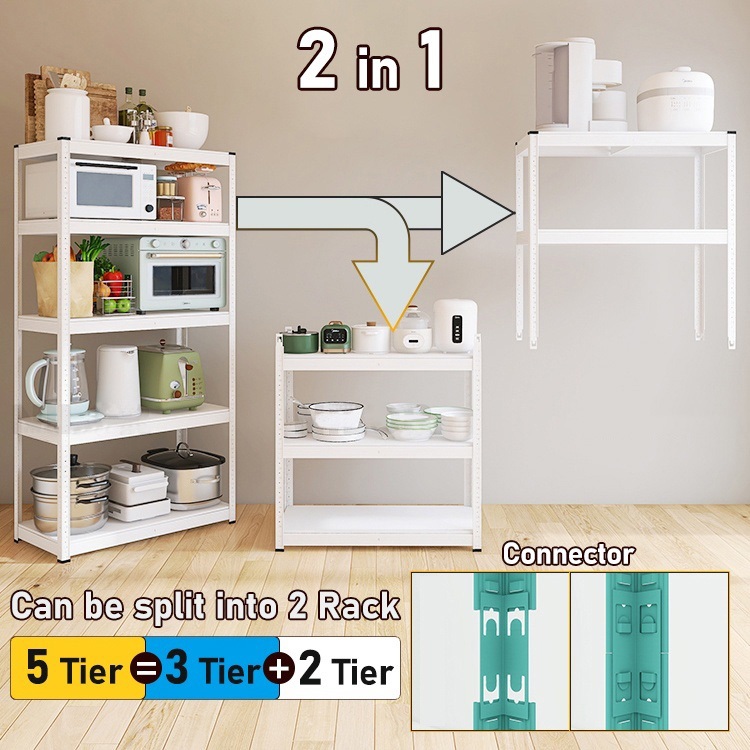 Boltless Steel rack Adjustable Height 6 Layer Stainless waterproof Load ...