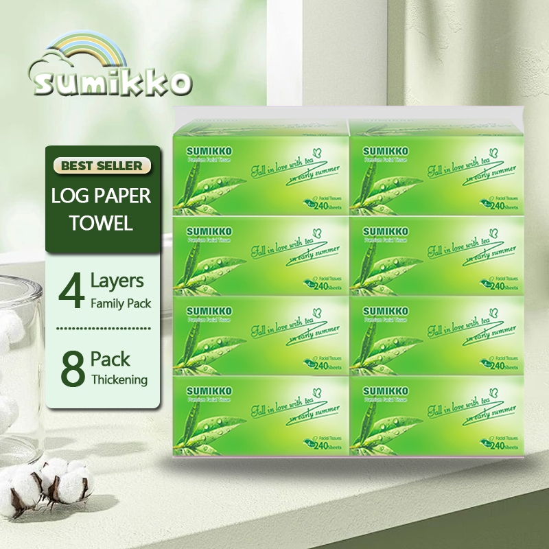 Sumikko Soft Durable 【8 packing】Tissue Facial Tissue - Tissue 4-Ply ...