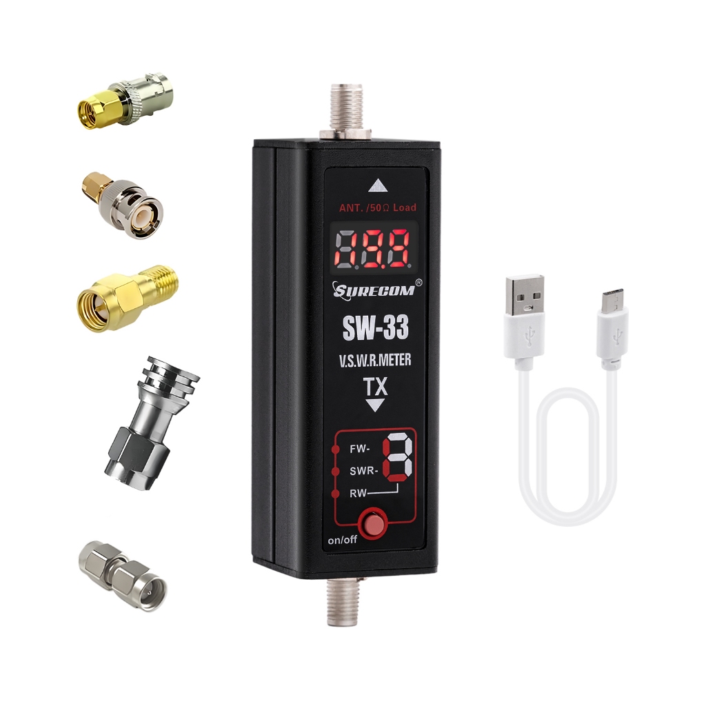 SURECOM SW-33 markII Signal Meter for 125-520 Mhz Mini Digital VHF/UHF ...