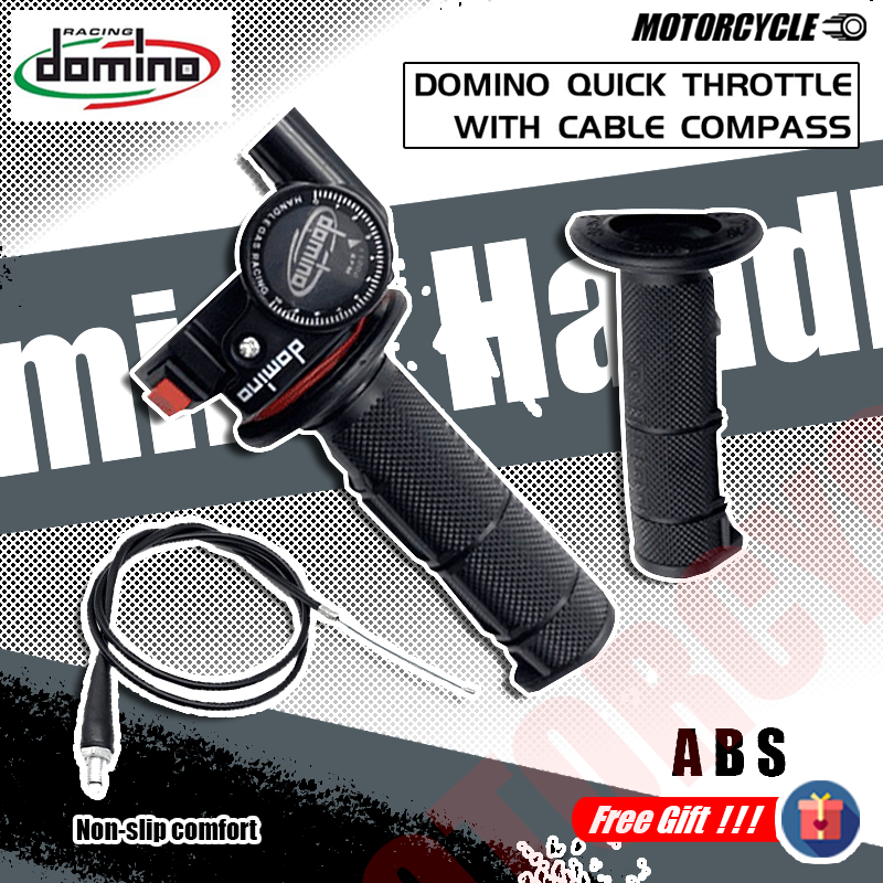Domino Quick Throttle With Cable Compass Handle Grip Universal | Shopee Philippines