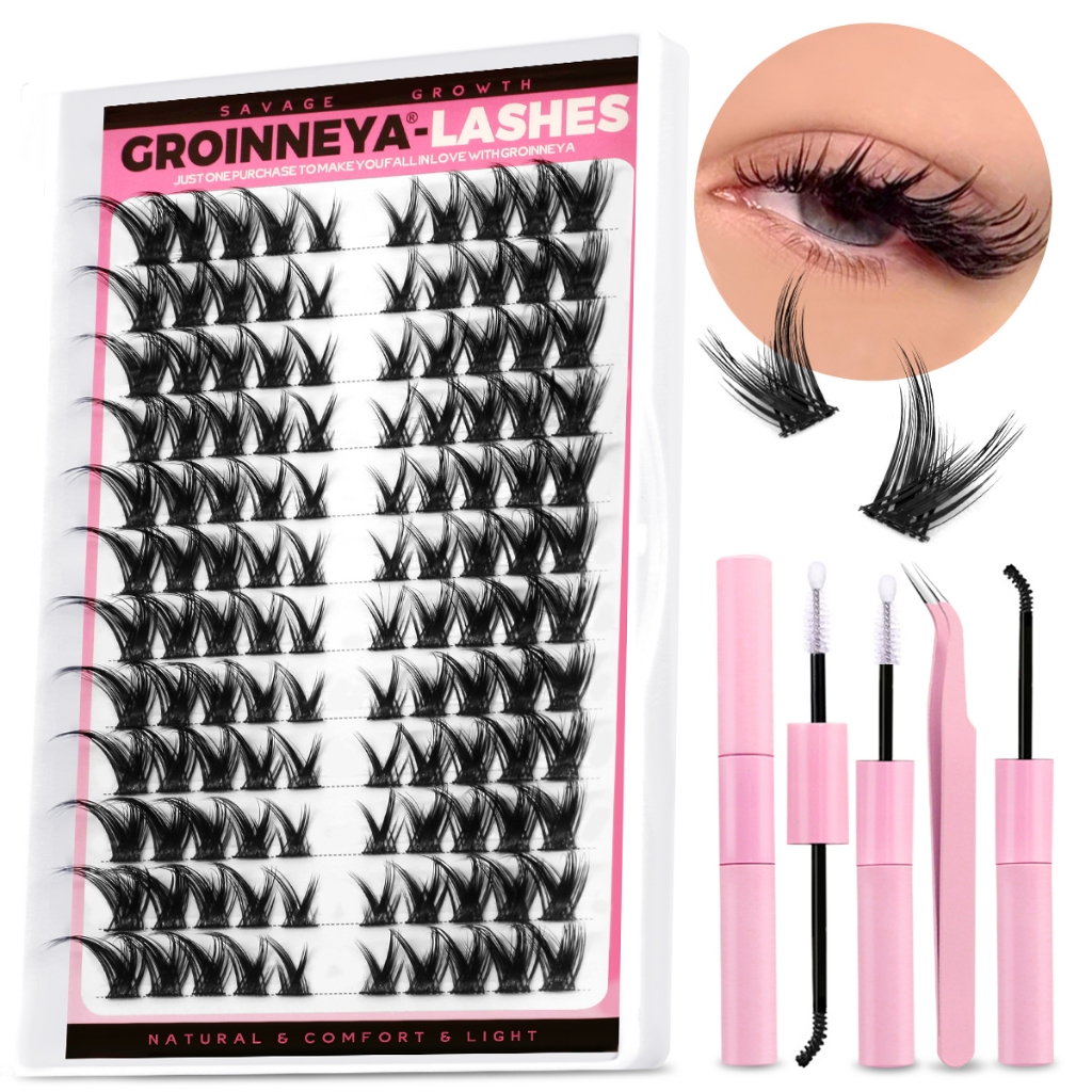 Lash Clusters Set DIY Lashes Extension Kit Individual Eyelash Extension ...