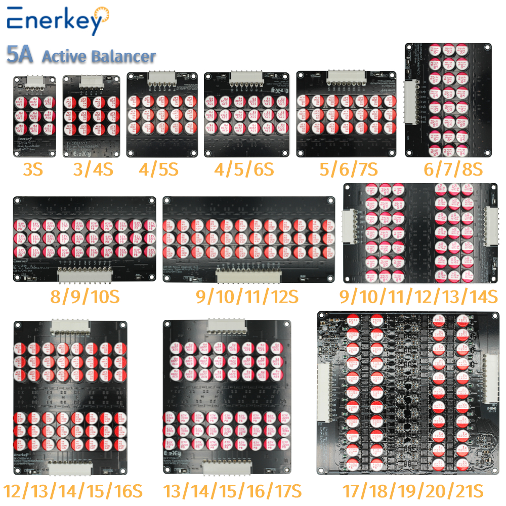 Enerkey Active Balancer Lifepo4 Active Equalizer Balancer 4S 5S 6S 7S ...