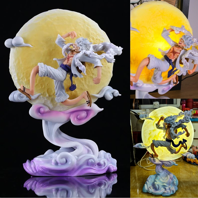 One Piece Gear 5 Luffy (LED Moon Ver.) 28cm Big Size Monkey D Luffy ...