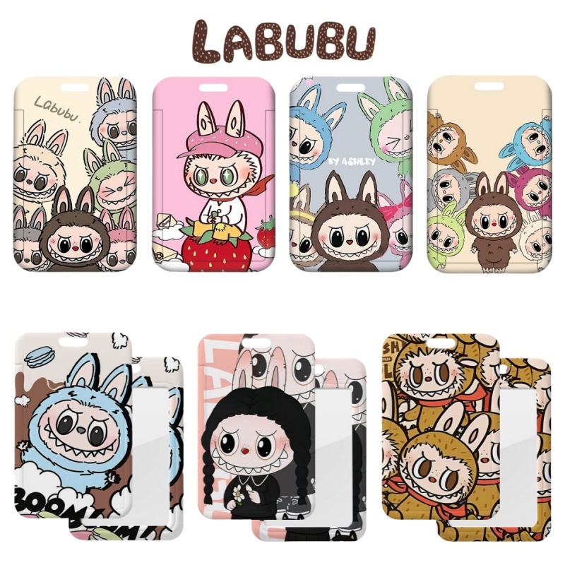 New POP MART LABUBU Card Case With Lanyard Cute The Monsters LABUBU ID ...