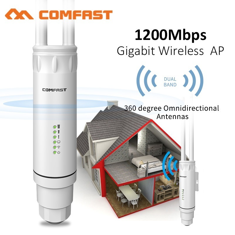 COMFAST AC1200 Outdoor Access Point For Piso Wifi 2.4Ghz&5Ghz AP High ...